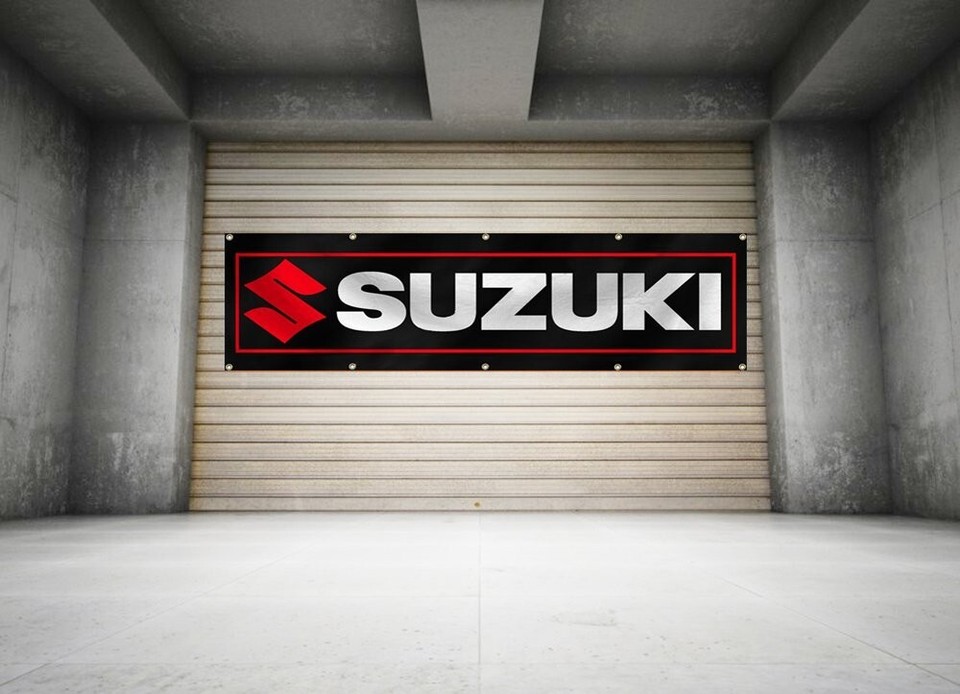Suzuki Logo Banner Flag 2x8 FT | Multicolor | 100% Polyester ...