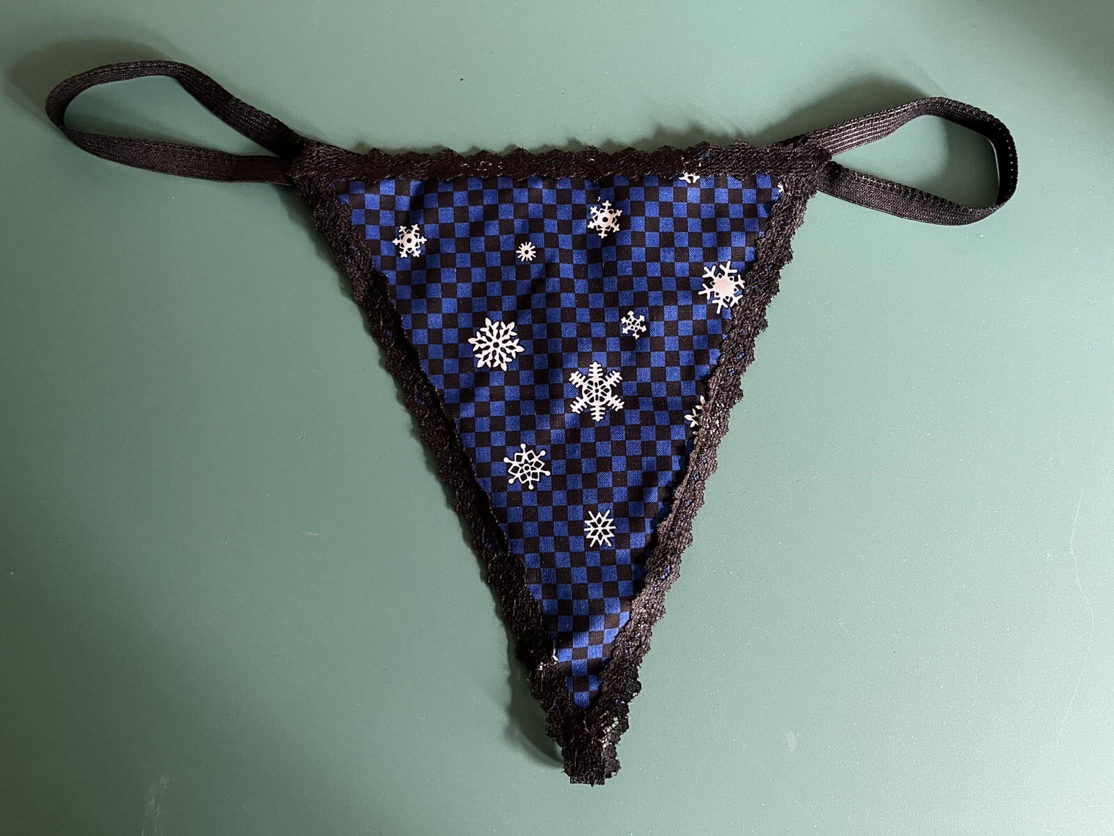 New Womens WINTER SNOWFLAKE Christmas String Thong Underwear | eBay