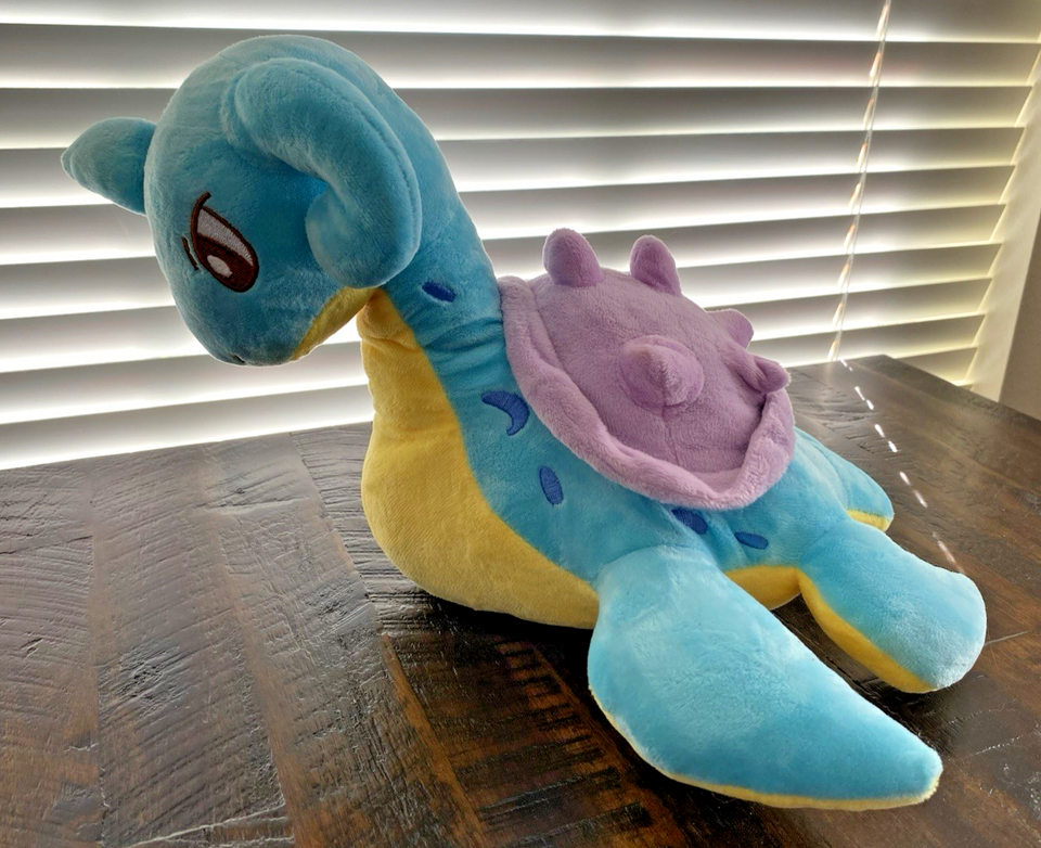 Pokemon Lapras 12" Plush Blue Yellow And Light Purple | eBay