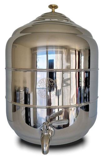 5 Gallon Counter Top Stainless Steel Beverage Dispenser with Faucet ...