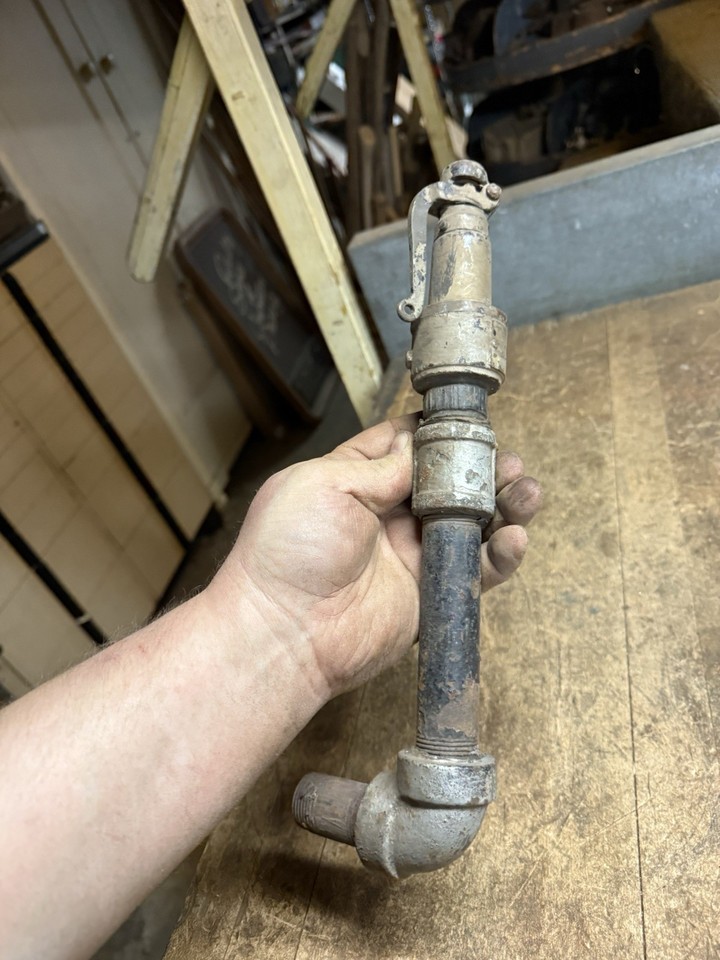 Train Railroad RR Steam Engine Boiler Whistle Relief Lever Valve C.A.H ...
