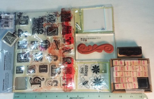 2 NEW SETS OF ALPHABET STAMPS & OTHER STAMPS- NEW | eBay