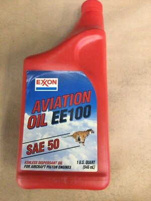 Exxon Aviation Oil EE100 SAE 50 (LOT of 12 quarts) | eBay