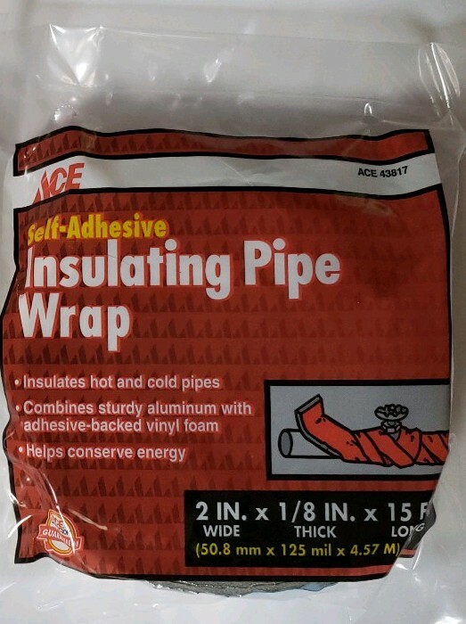 Ace Self-adhesive Insulating Pipe Wrap ( 2in. Wide X 1/8in. Thick X ...