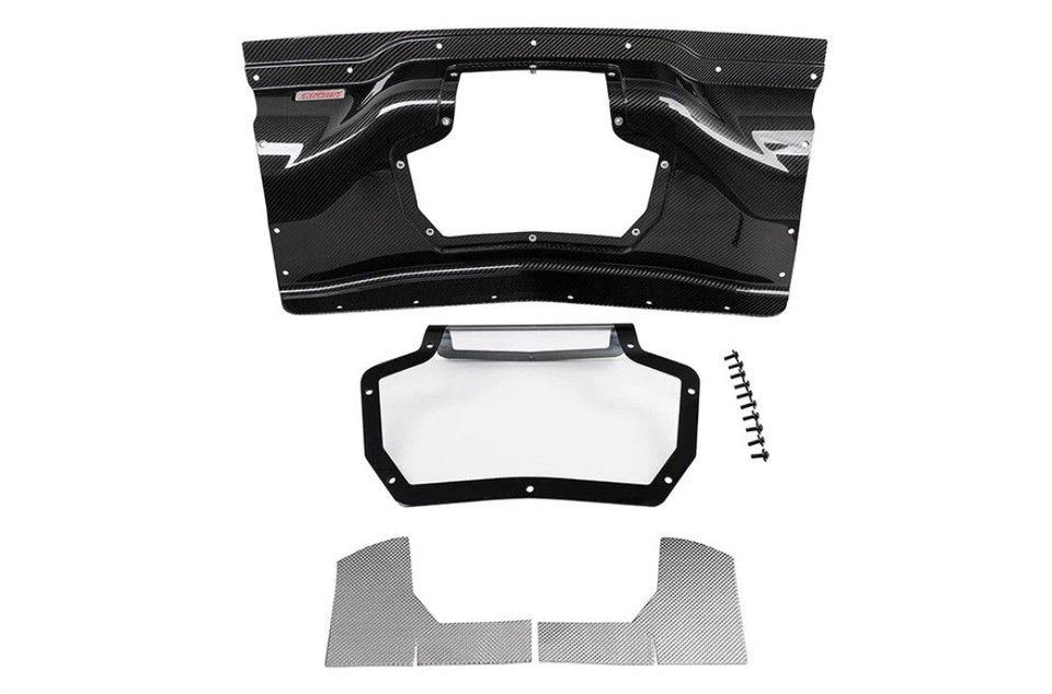 Corsa carbon fiber See-Through trunk panel 2023-25 C8 Z06 LT5 Coupe ...