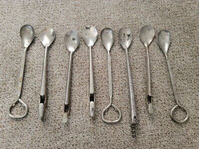 Vintage Lot of Eight (8) Advertising Spoons, Bottle/Can Opener, Cork ...