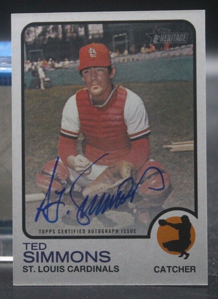 Ted Simmons (Cardinals/HOF) - 2022 Topps Heritage Autograph | eBay