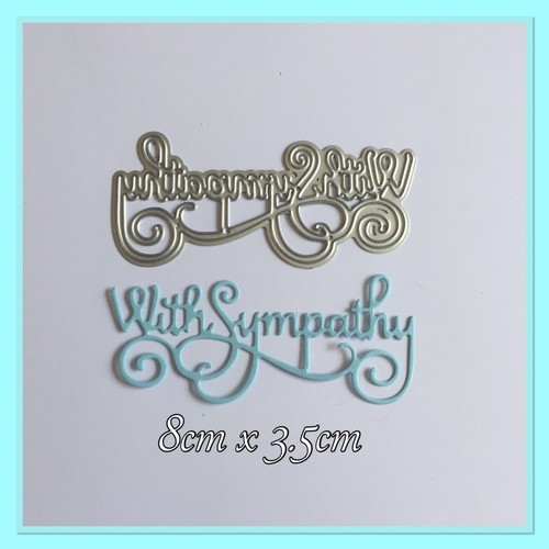 Metal Cutting Dies With Sympathy Sentiment Card Making / Crafting | eBay