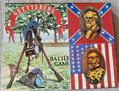 Partially punched GETTYSBURG AVALON HILL 1977 CIVIL WAR Strategy BOARD ...