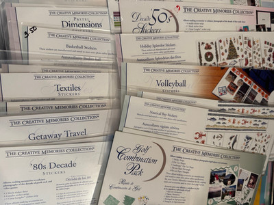 Creative Memories STICKER |Combo| ABC/123 Packs, NLA| 134 choices | U ...