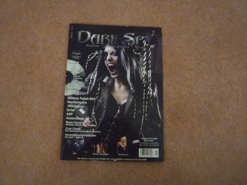 Dark Spy March April 2008 Issue 22 - Rare German Gothic Alternative Magazine OOP | eBay