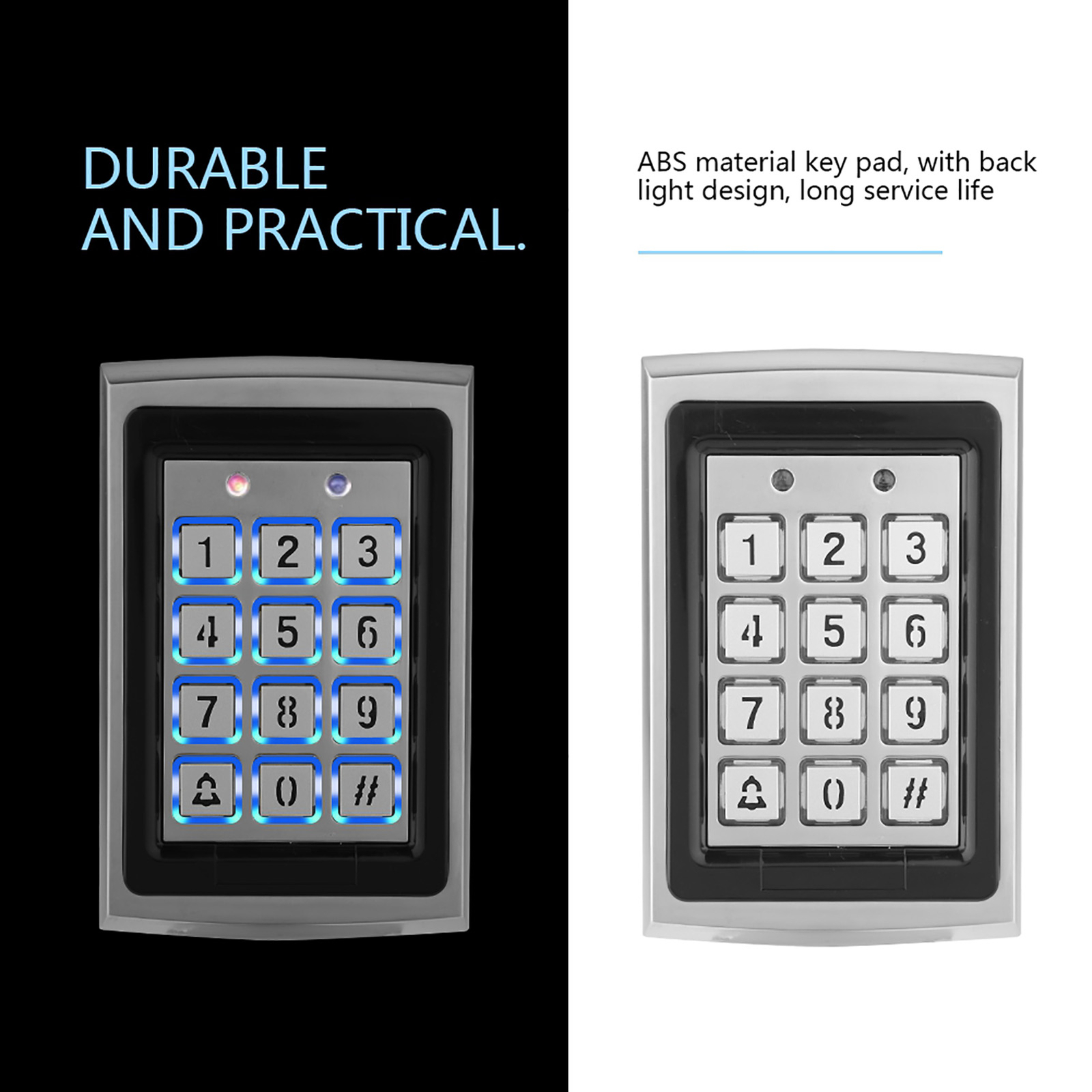 Card Door Access Controller Keypad With Backlight Security Door Access ...