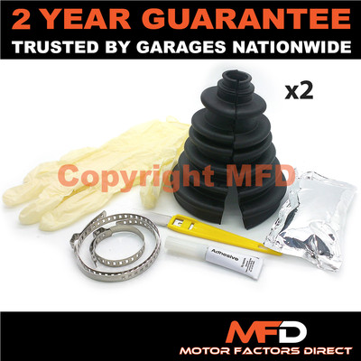 CAR QUAD ATV DRIVESHAFTS GAITERS UNIVERSAL SPLIT CV JOINT BOOT KIT X 2 ...