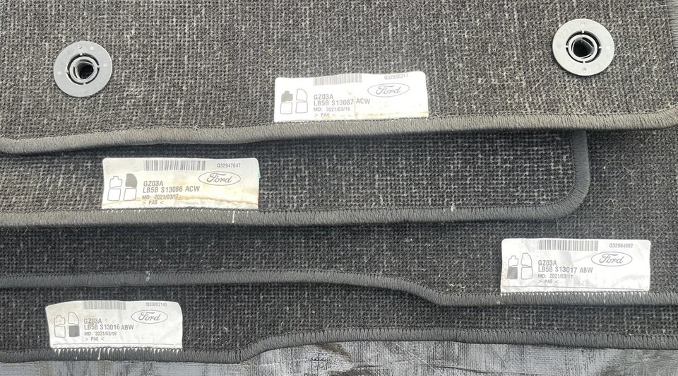 Ford OEM Floor Mats 2 Complete Sets GZ03A Black | eBay