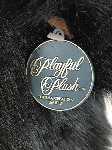 Vintage Chrisha Creation Limited Playful Plush Extra Large Black Bear ...