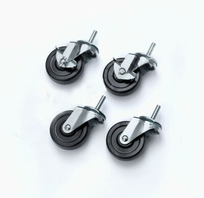 Set of 4 Heavy Duty Castor Wheels 75mm/3" Diameter | eBay