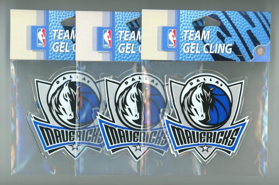 (3) NBA Dallas Mavericks Team Logo 4x4 Gel Cling Pack | eBay
