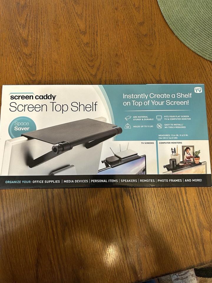 Screen Caddy Screen Top Shelf Desktop TV Computer Adjustable Storage ...