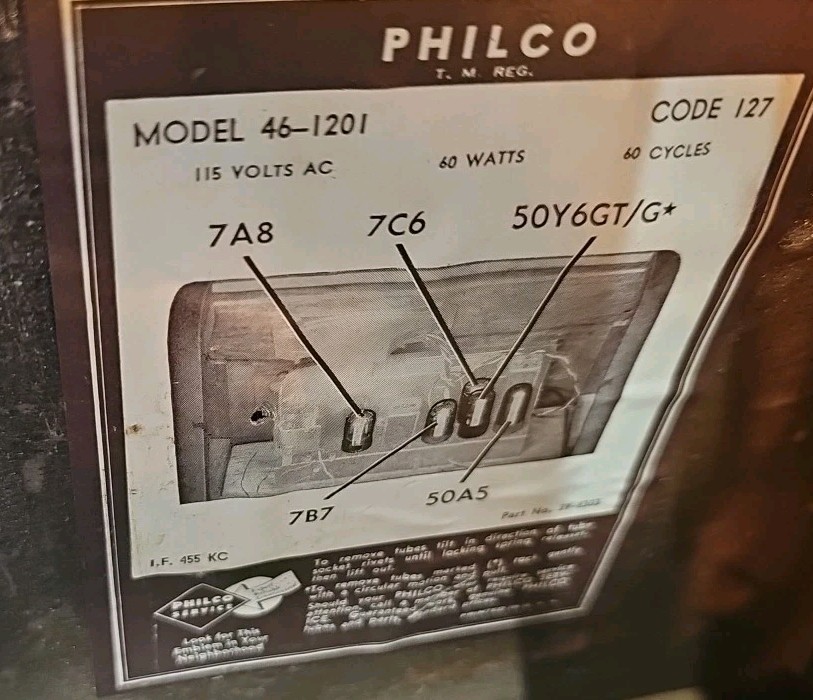 Vintage Philco 46 - 1201 "Bing Crosby" Front Loading Record Player AM ...