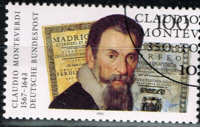 Germany Music Famous Opera Composer Claudio Monteverdi stamp 1991 | eBay