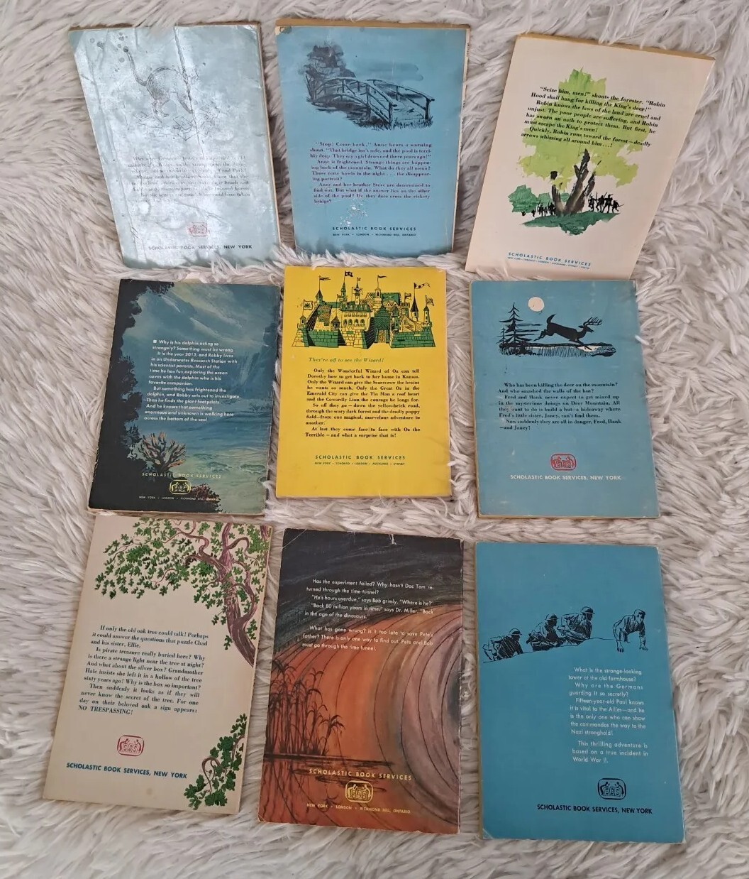 Lot of 9 Vintage SBS Scholastic Book Services Paperback Books 1960s and ...