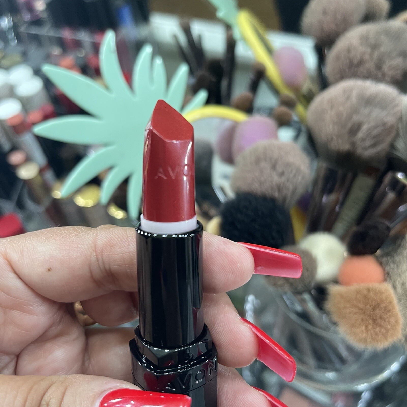 Avon Ultra Shimmer Lipstick Ruby Glitz Red | eBay