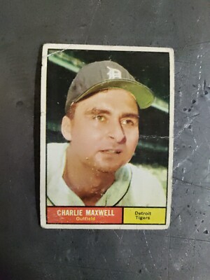 1961 Topps* Baseball #37 Charlie Maxwell, Detroit Tigers poor read ...