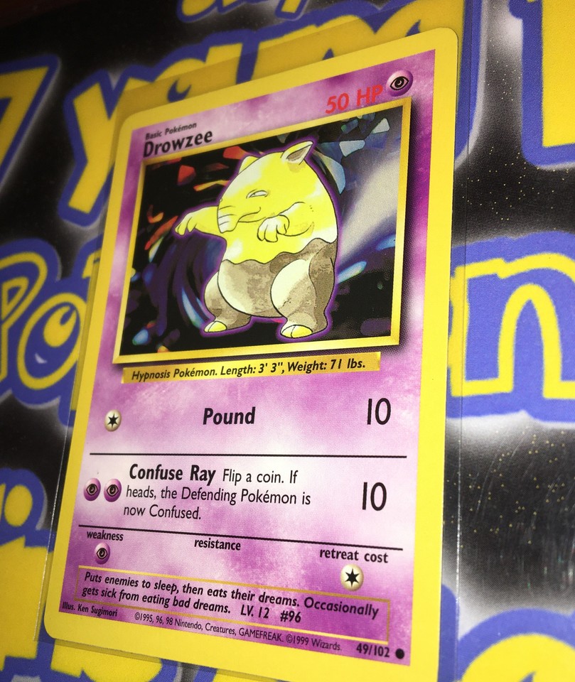 DROWZEE 49/102 - POKEMON BASE SET COMMON - Unlimited | eBay UK