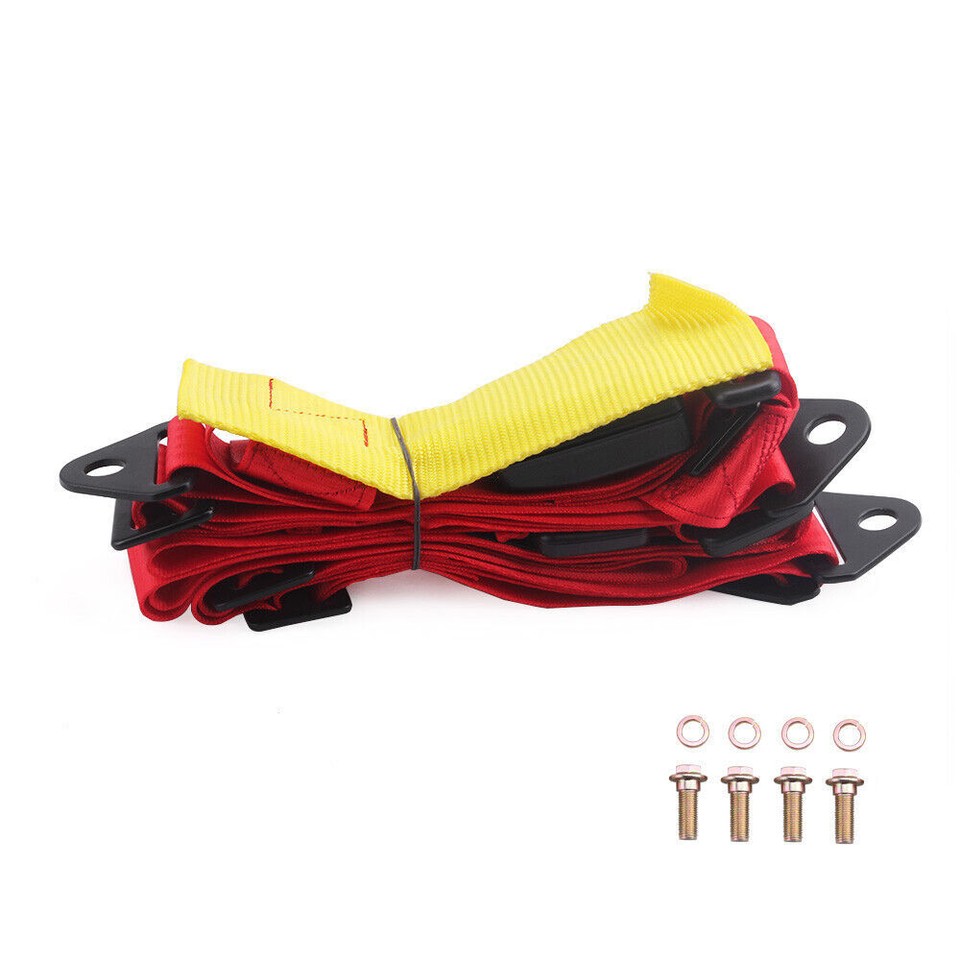 2 X UNIVERSAL 4 POINT BUCKLE RACING SEAT BELT HARNESS FOR Can-Am X3 ATV ...