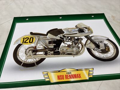 NSU 250 Rennmax 1953 Motorcycle Passion Collection Atlas | eBay