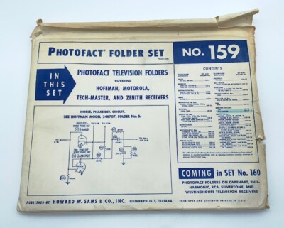 Sam's Photofact - 1950s FOLDER SETs, Technical Manuals/Schematics - YOU ...
