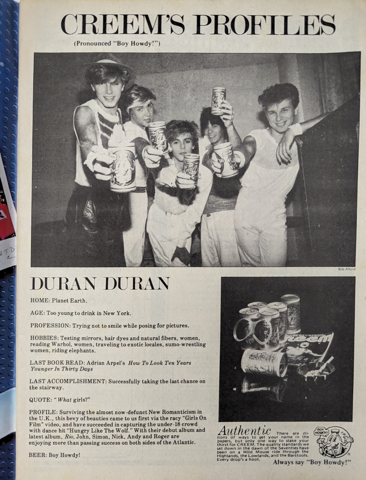 Creem Magazine May 1983 Prince, Seger, Phil Collins, Def Leppard, Toni ...