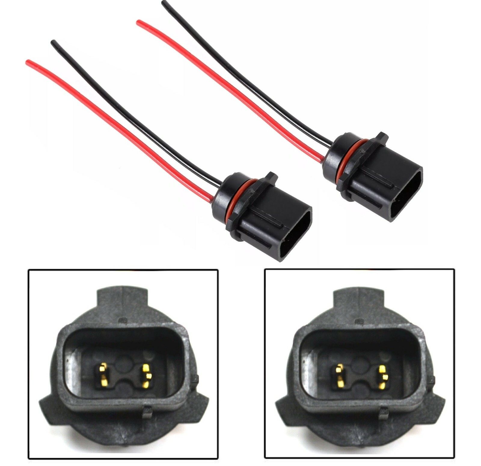 Wire Pigtail Male PSX26W 12278 H28W Fog Light Two Harness Bulb ...