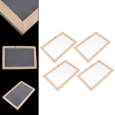 4x A4 Paper Making Mould Kit DIY Frame Kit Handcraft Recycling Paper ...