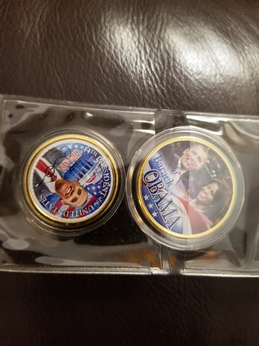 2008 2pc Barack Obama Collectible Coins w COA New | eBay