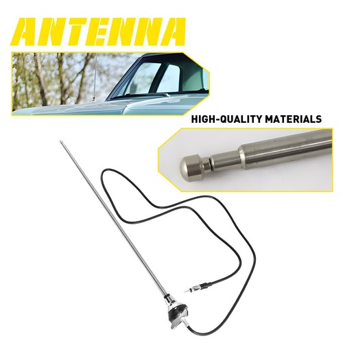 New 3-Section Retractable Flexible AM/FM Radio Antenna Support Round ...
