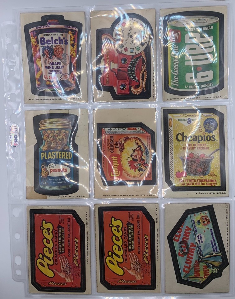 LOT of 62 1970's Topps WACKY PACKAGES Stickers & Cards - See Pictures ...