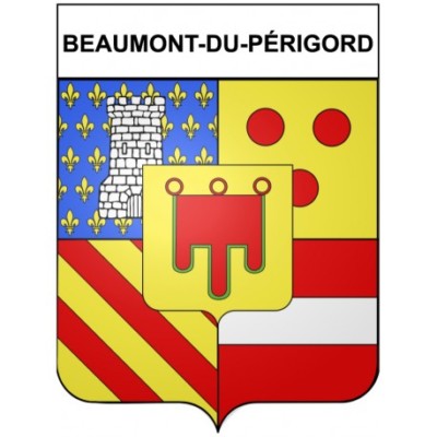 Beaumont-du-Périgord 24 ville Stickers blason autocollant adhésif ...