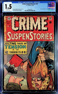 Crime SuspenStories #22 CGC 1.5 Classic Johnny Craig Decapitation Cover ...