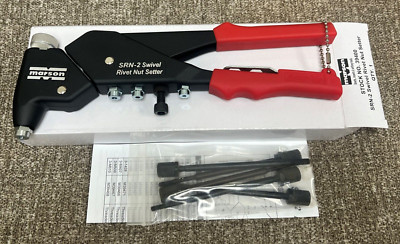 Marson 39400 Swivel Head Rivet Nut Setter SRN-2 w/ Mandrels #6-32 up to ...