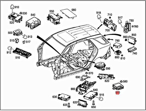 Genuine MERCEDES W166 X166 GL-CLASS X166 Control unit complete ...
