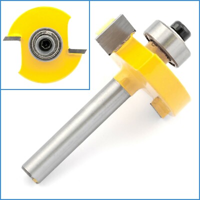 3/8" Bearing L / T Slot Rabbeting Rabbet Joint Router Wood Cutter Drill ...