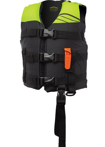 SLIPPERY CHILD/YOUTH HYDRO LIFE VEST/JACKET - BLACK/NEON YELLOW | eBay