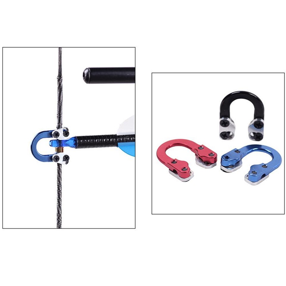 Archery Metal D Loop U Nock Compound Rope Release Bow D Ring with ...