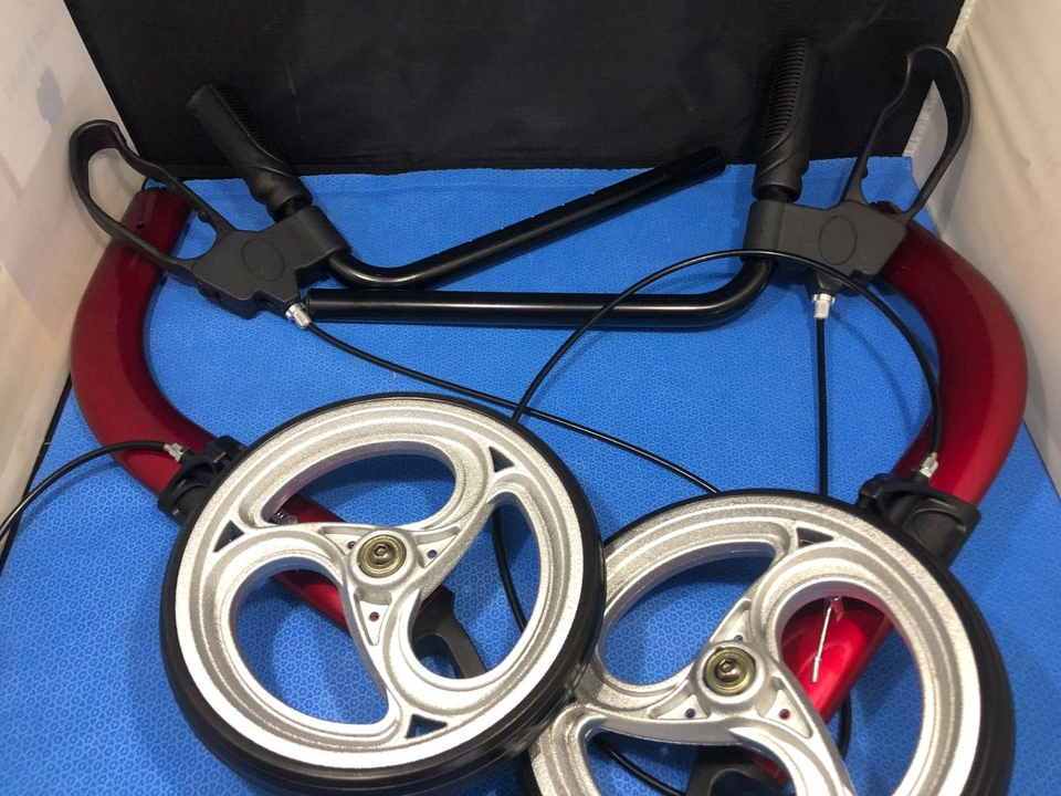 WINLOVE Upright Rollator Walkers for Seniors Stand Up Aluminum Tall ...