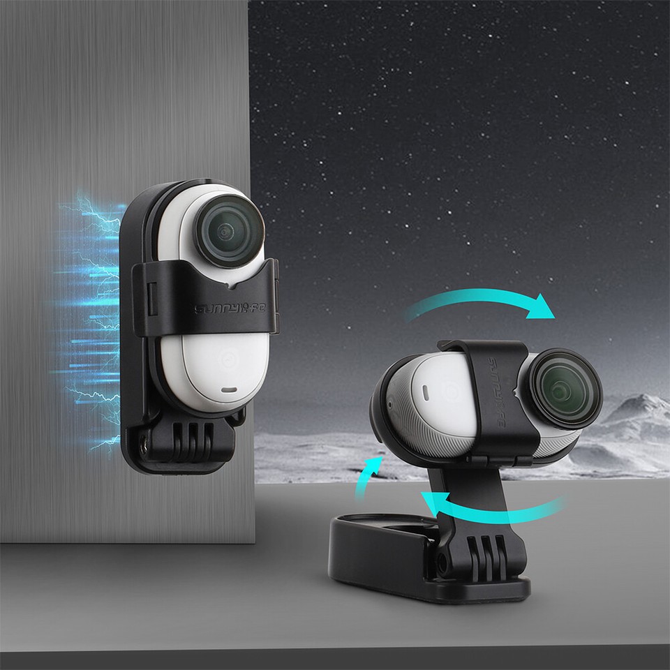 Folding Stand 360 Degree Rotating Camera Base Plastic for Insta360 GO 3 ...