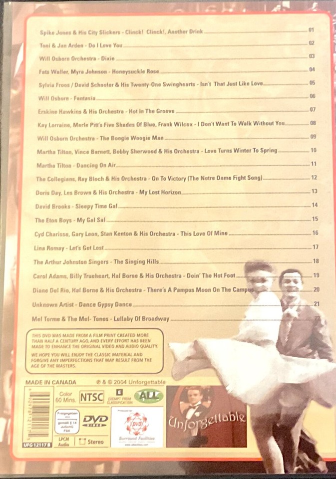 Music Clips from the Swing Years - Lullaby of Broadway-DVD 690978121175 ...