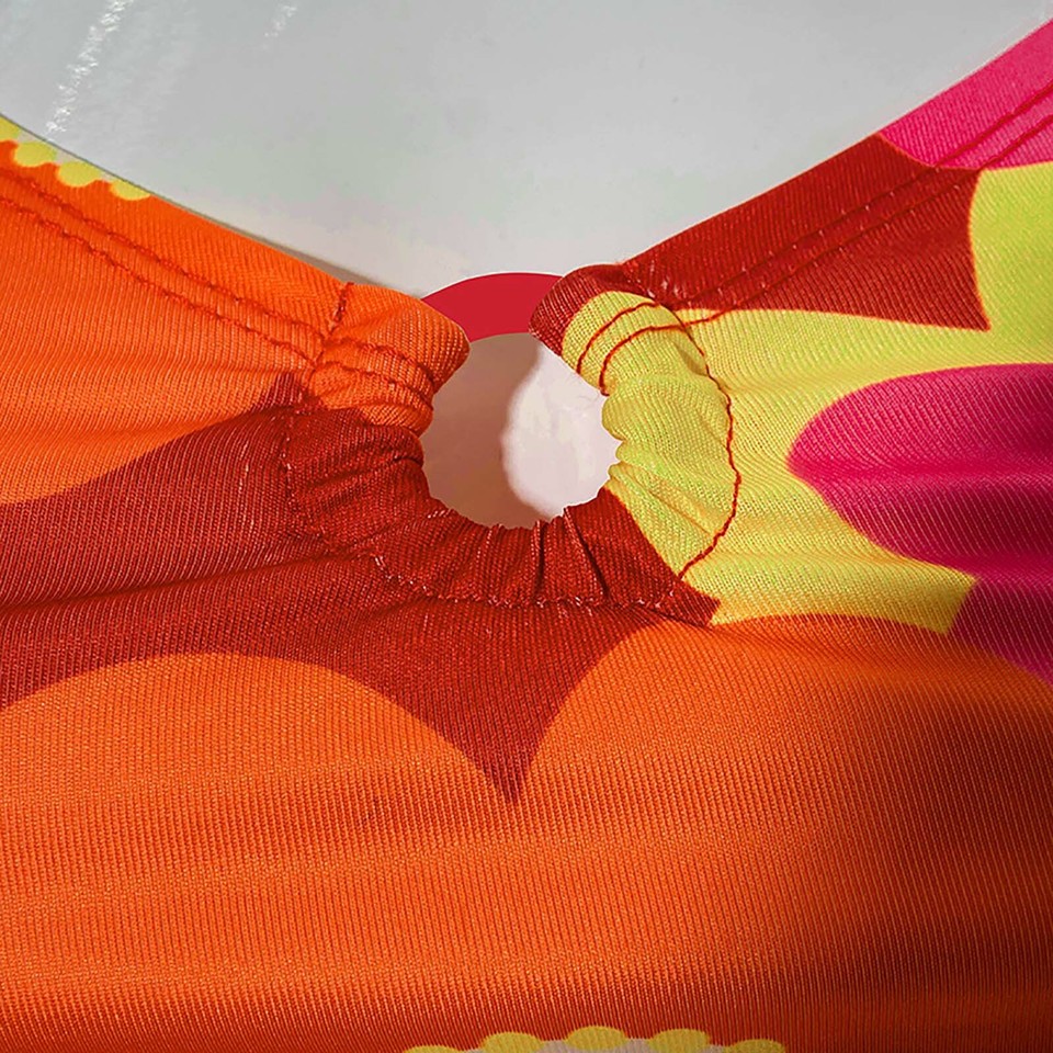 Y2k Bandage Halter Cop Top Women Floral Print Backless Camis Sleeveles ...