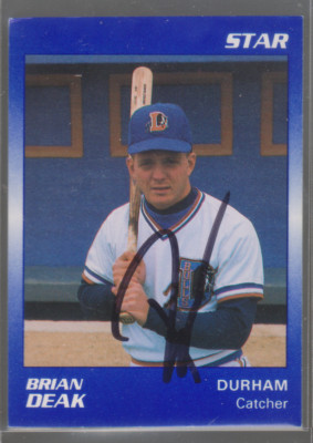 Autographed 1989 Star Co. Brian Deak - Durham Bulls | eBay