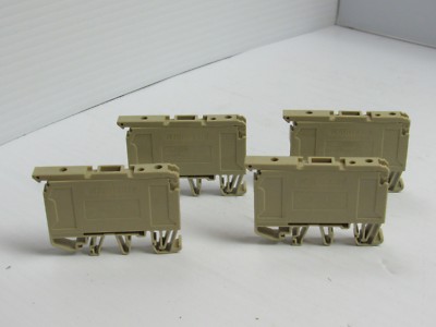 LOT OF 4 KLEMSAN FUSED TERMINAL BLOCK ASK 2 ASK2 500V 6.3 AMP A 6.3A ...